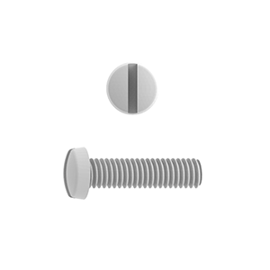 Machine Screw, Cheese Head Slotted, ISO 1207/DIN 84, Nylon Polyamide 6. ...